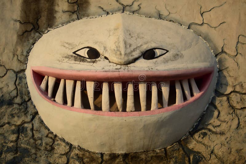 Scary monster face editorial stock photo. Image of scary - 140632823