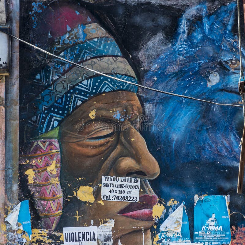 Mural Painting in Cochabamba Bolivia Editorial Photo - Image of ...