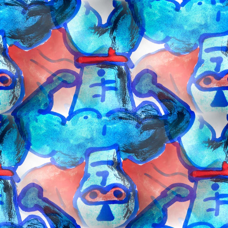 Mural Seamless Batman Pattern Background Texture Stock Illustration ...