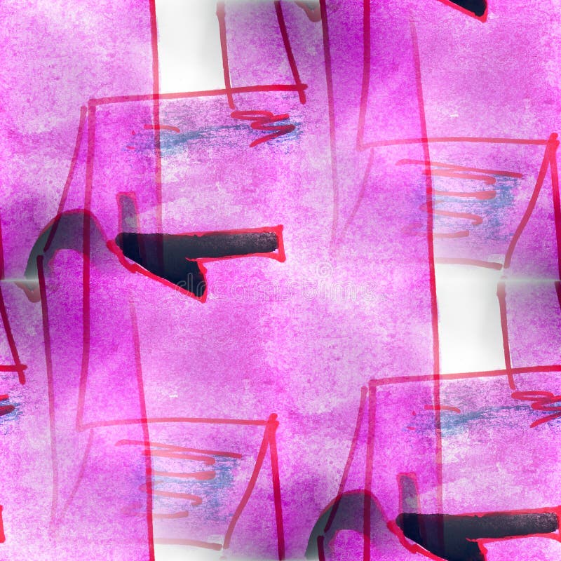 Mural Seamless Pattern Place Background Texture Stock Illustration ...