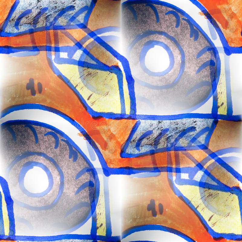 Mural Seamless Tractor Pattern Background Stock Illustration ...