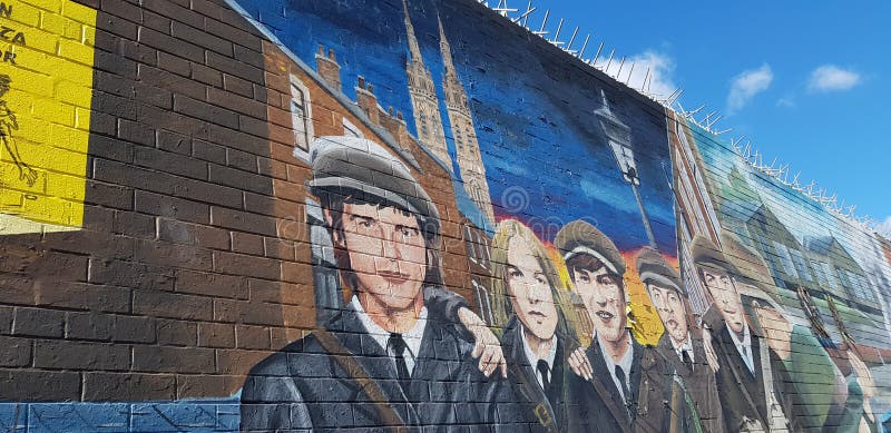 Mural wall editorial image. Image of wall, belfastnorthern - 115620945
