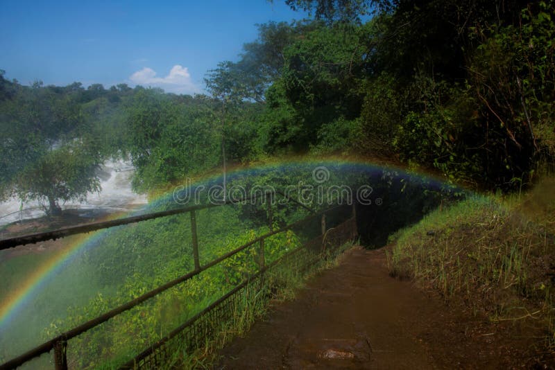 Murchison Falls Uganda Rainbow Stock Image - Image of environment ...