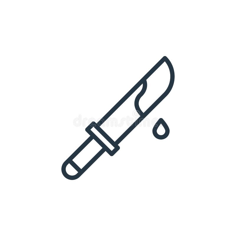 Murder Icon Vector from Crime Concept. Thin Line Illustration of Murder ...