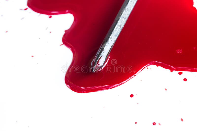 Murder. Red blood on white stock image. Image of danger - 66778227