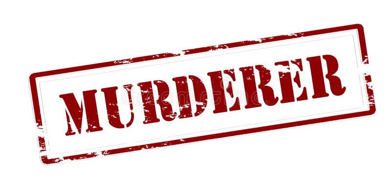 Murderer ilustração stock. Ilustração de palavra, borracha - 93261896