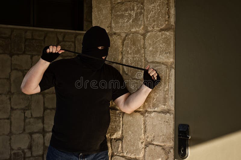 Murderer Ambushing with Rubber Noose Stock Image - Image of criminal ...