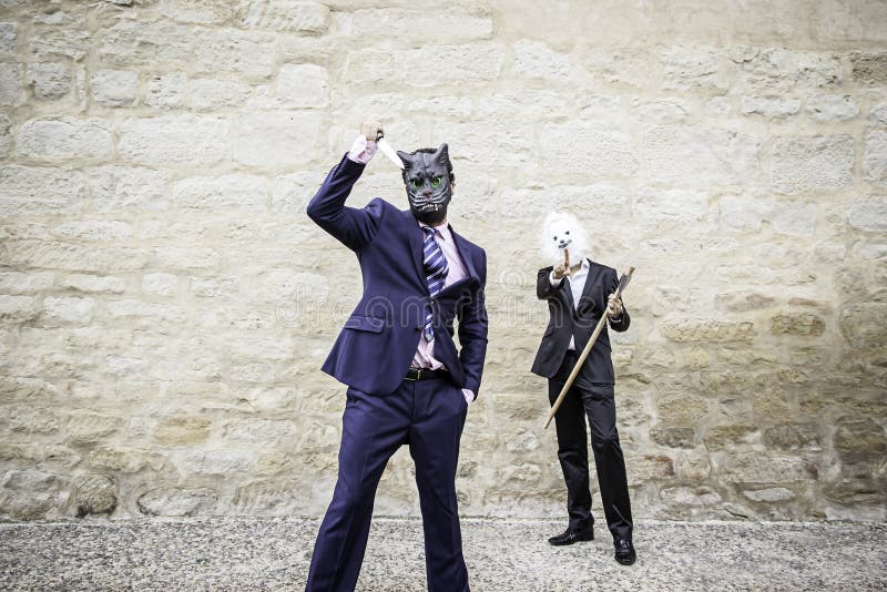 Murderers fear masks stock image. Image of human, disorder - 80499611