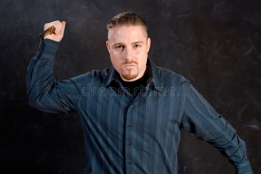 Murderous rage stock photo. Image of hateful, bitter, knife - 1702810