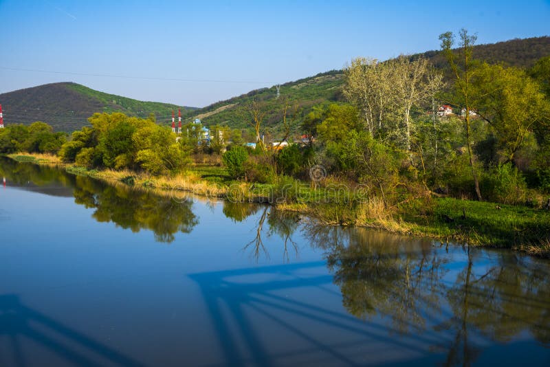 Mures River in the Springtime Stock Photo - Image of historical, forest ...