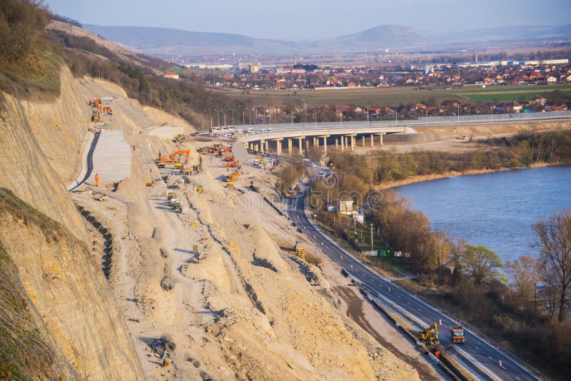 Beautiful Landscape on the Mures River Stock Image - Image of center ...