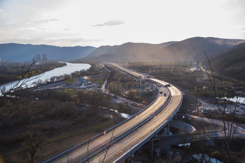 Beautiful Landscape on the Mures River Stock Image - Image of landmark ...