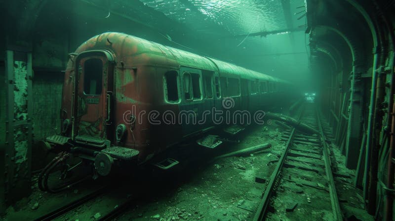 The Murky Waters Beneath the Train Hold Secrets and Mysteries Waiting ...