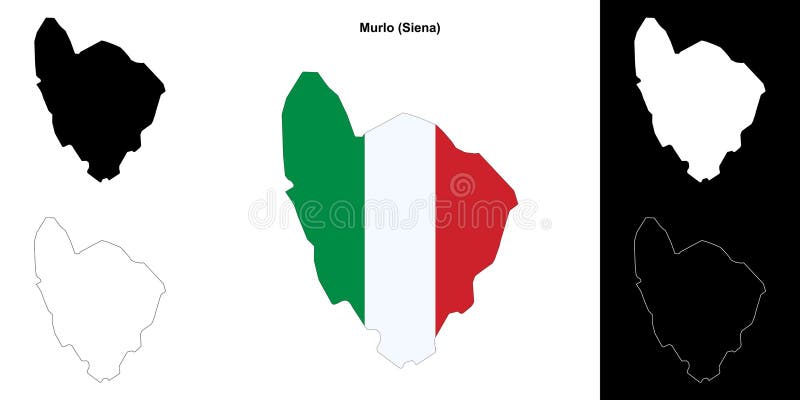 Murlo Outline Map Stock Illustrations – 1 Murlo Outline Map Stock ...