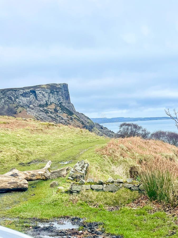 Murlough Bay Cliff View To Sea Stock Photo - Image of nature, rugged ...