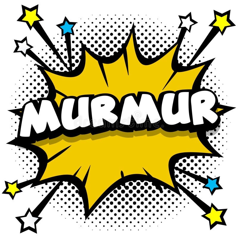 Murmur Pop Art Comic Speech Bubbles Book Sound Effects Stock Vector ...