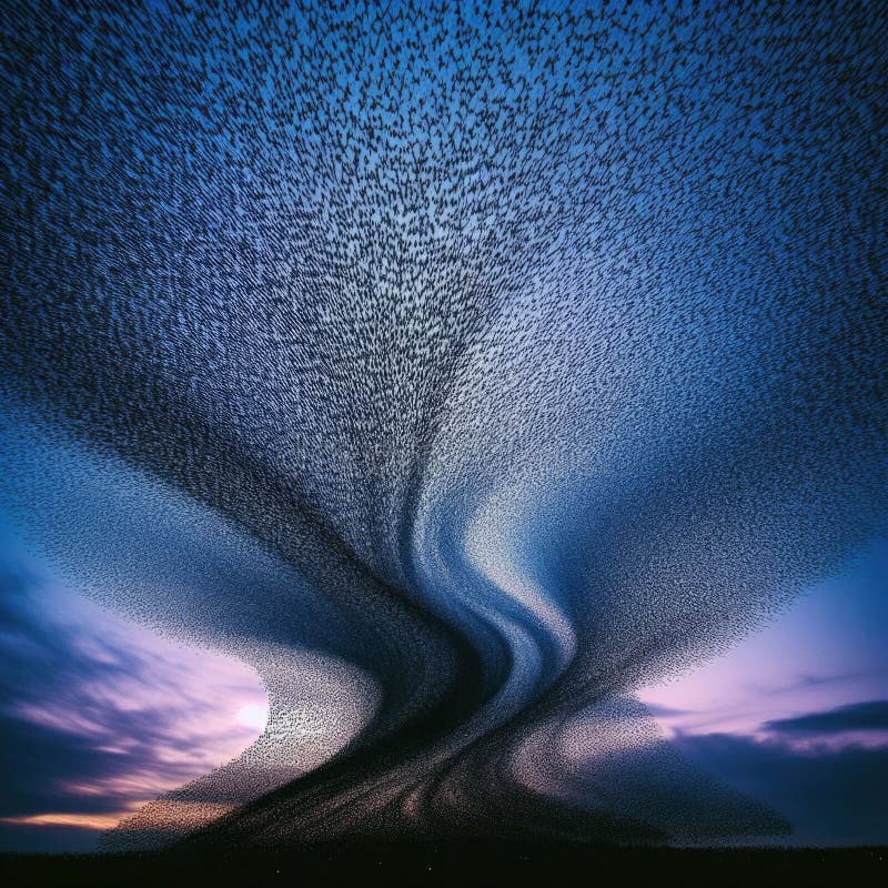 Murmuration Stock Illustrations – 329 Murmuration Stock Illustrations ...