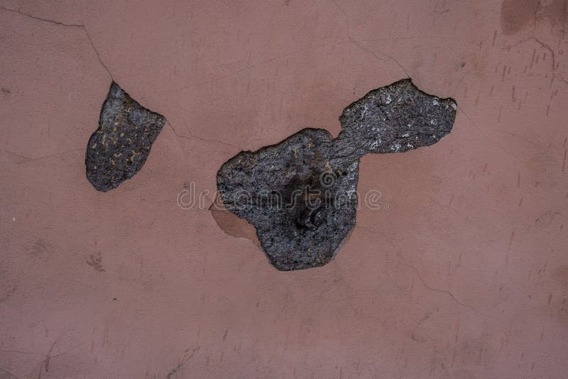 Muro De Cimento Salmon Podre Imagem de Stock - Imagem de quebrado ...