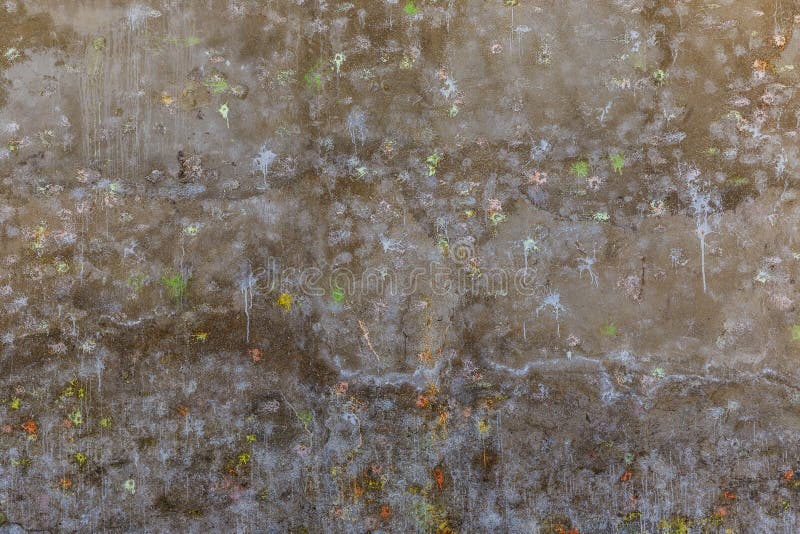 Muro Di Cemento Coperto Di Macchie Di Pittura Dai Colpi Nel G ... Muro Di Cemento Coperto Di Macchie Di Pittura Dai Colpi Nel G ...