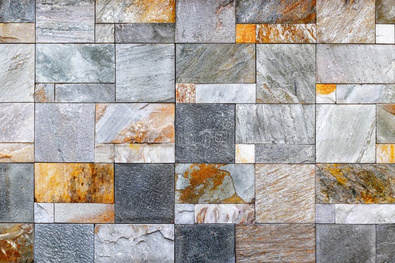 Muros De Piedra Multicolor Con Diversas Texturas Y Patrones Imagen de ...