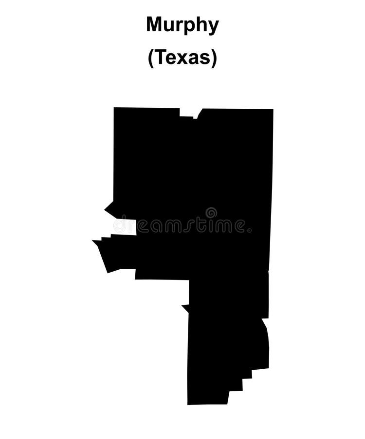 Murphy outline map stock vector. Illustration of boundary - 357647734