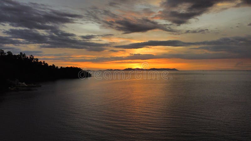 Mursala Island Viewed from Pandan Beach Stock Photo - Image of beach ...