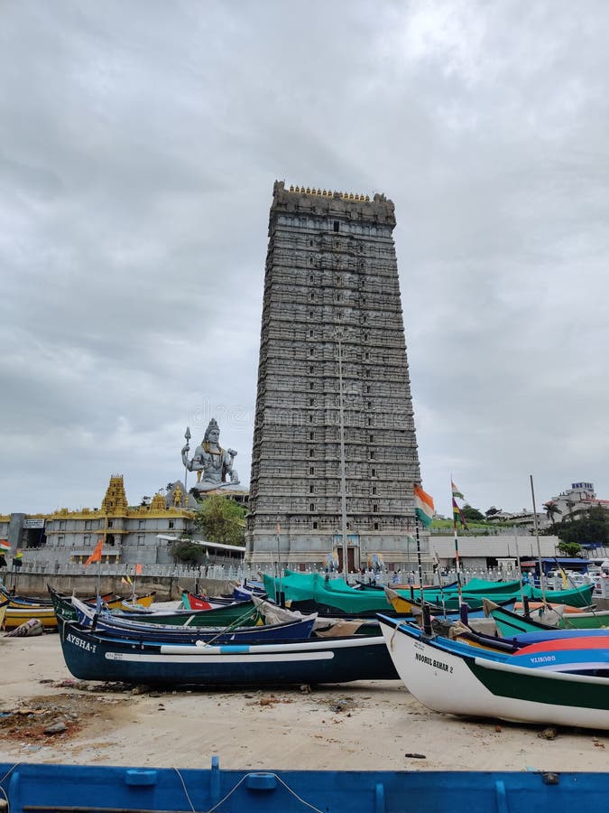 Murudeshwar Temple Karnataka Lord Shiva Editorial Stock Image - Image ...