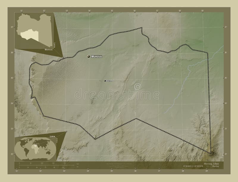 Murzuq, Libya. Wiki. Labelled Points of Cities Stock Illustration ...