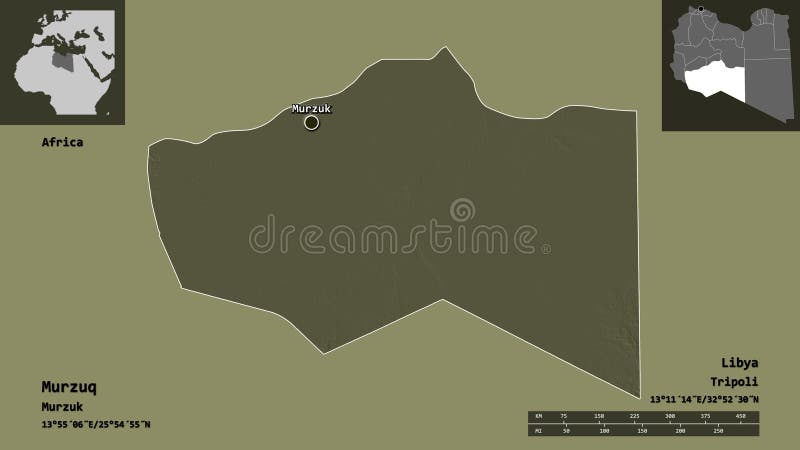 Murzuq, District of Libya,. Previews. Administrative Stock Illustration ...