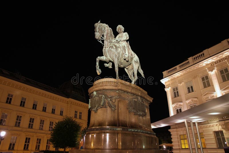 Statue D'archiduc Albrecht De L'Autriche, Vienne Image stock - Image du ...