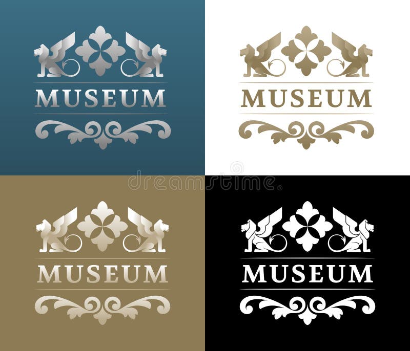 Musée Logo Design illustration de vecteur. Illustration du baroque ...