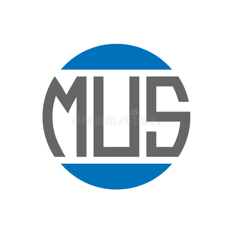 MUS Letter Logo Design on White Background. MUS Creative Initials ...