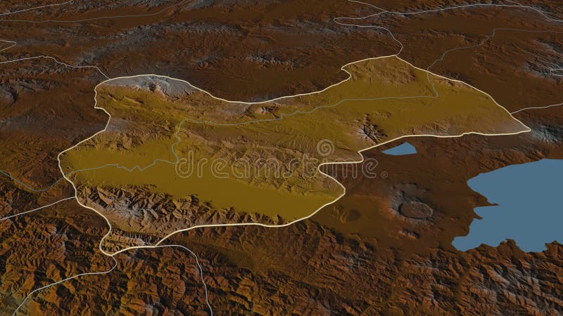 Mus, Turkey - Outlined. Relief Stock Illustration - Illustration of ...