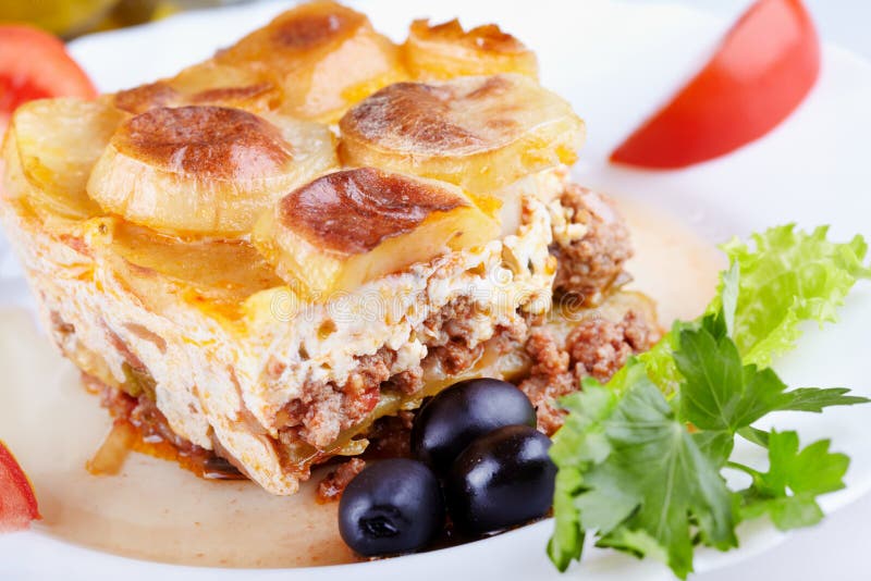 Musaka stock photo. Image of tomato, herbs, appetizing - 22788876