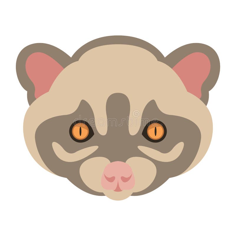 Musang Vector Illustration Flat Style Black Profile Stock Vector ...