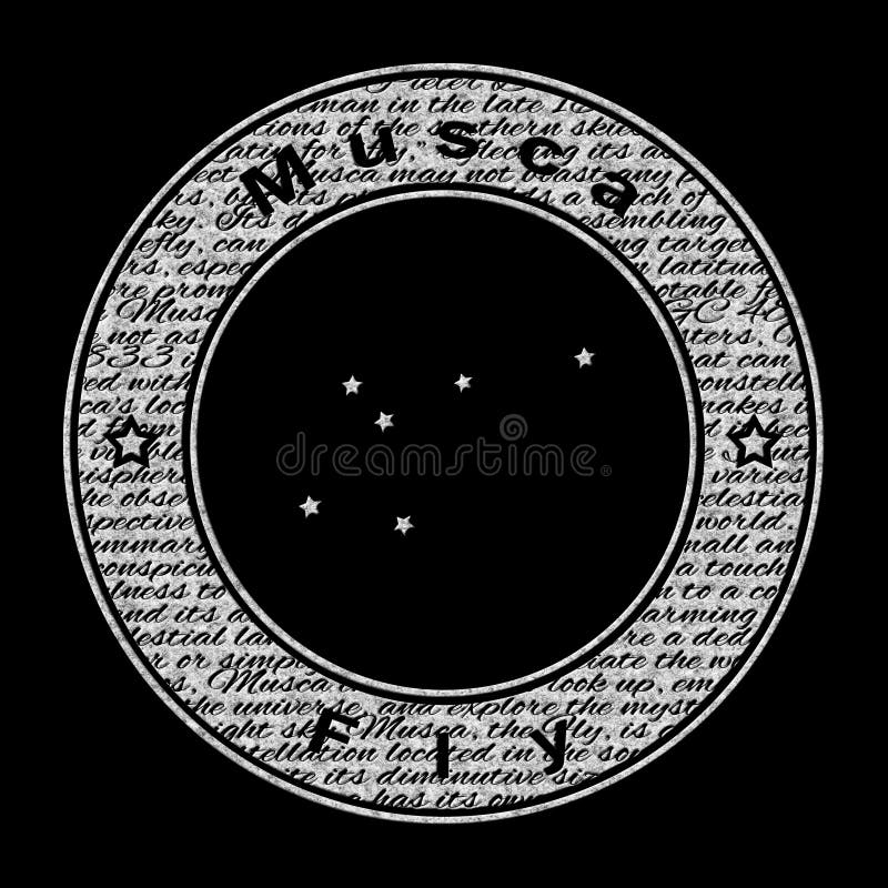 Musca Star Constellation, Fly Constellation Stock Illustration ...