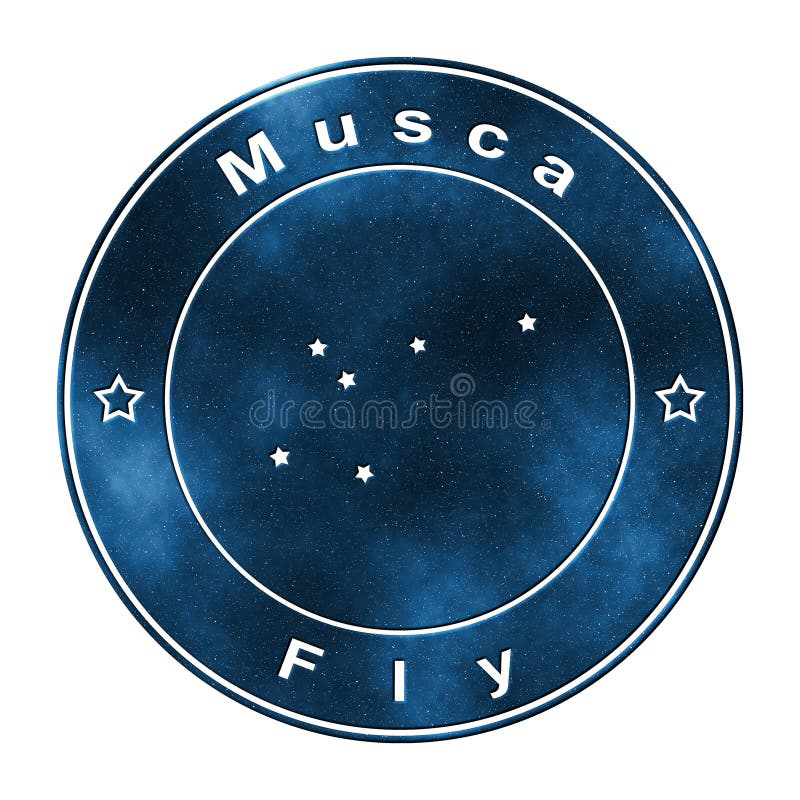 Musca Star Constellation, Fly Constellation Stock Illustration ...