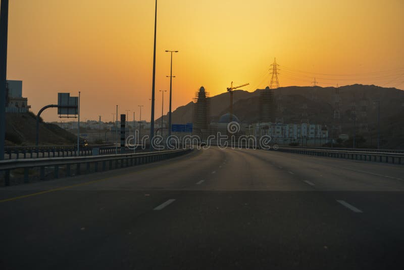 Muscat Express Highway , Oman Stock Image - Image of express, oman ...