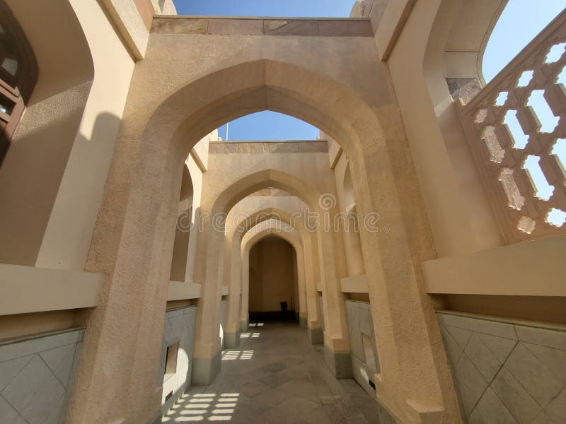 Muscat gate museum , Oman stock photo. Image of facade - 239255302