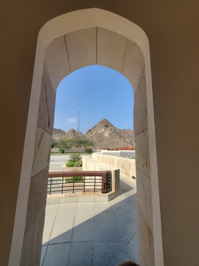 Muscat gate museum , Oman stock image. Image of building - 239255321