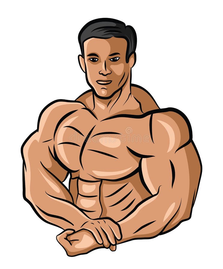 Muscle Body stock vector. Illustration of bodybuilding - 47880849