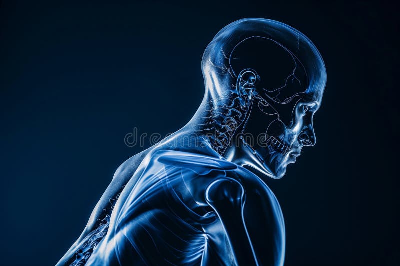 Muscle and Bone of Human Body Model Stock Illustration - Illustration ...