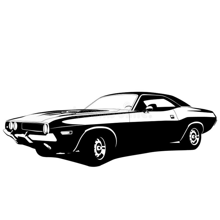 Dodge Challenger Vector Stock Illustrations – 240 Dodge Challenger ...
