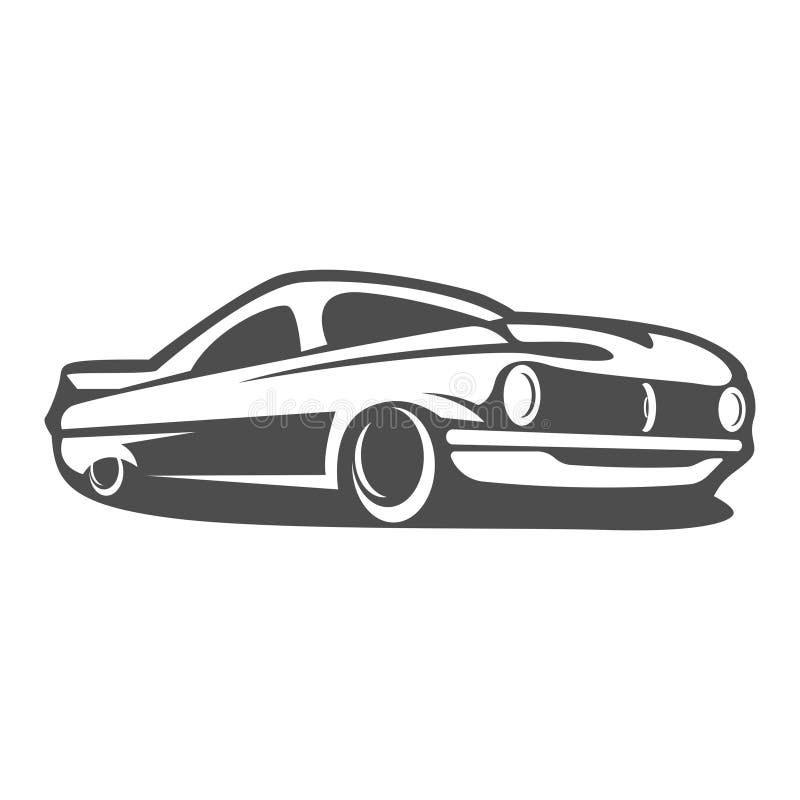 Muscle cars icon design stock vector. Illustration of vehicle - 280385043