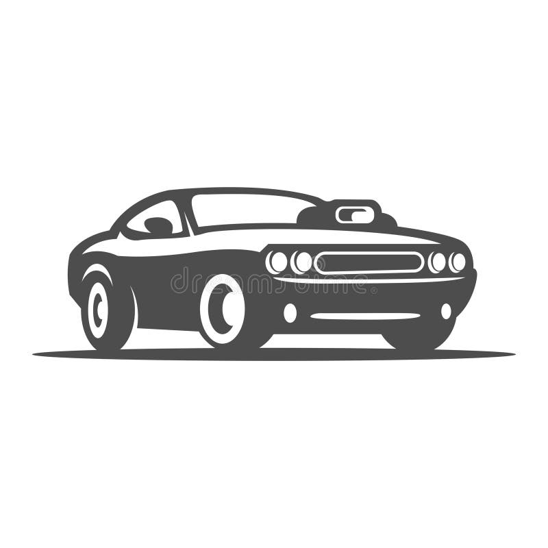 Muscle cars icon design stock vector. Illustration of style - 280385044
