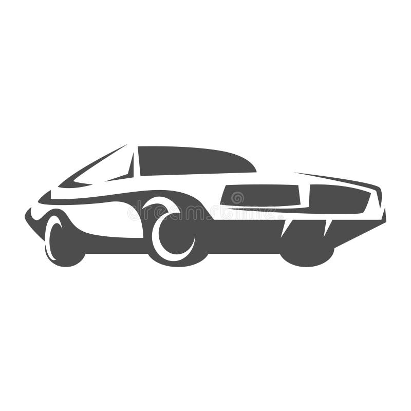 Muscle cars icon design stock vector. Illustration of auto - 280385054