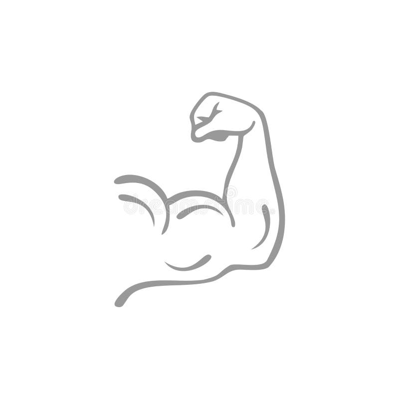 Muscle Icon Vector Design Symbol Stock Vector - Illustration of flex ...
