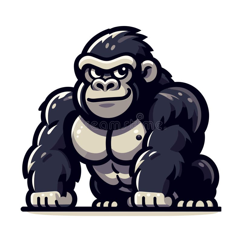 Muscular Monkey Cartoon