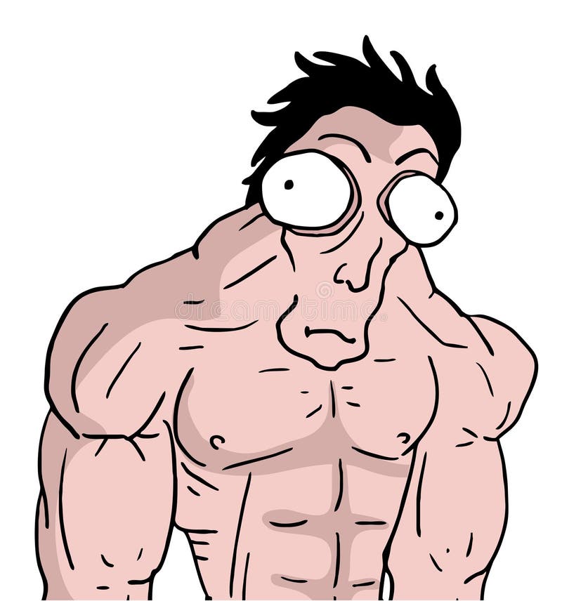 Muscle gym man stock vector. Illustration of bicep, builder - 62361622