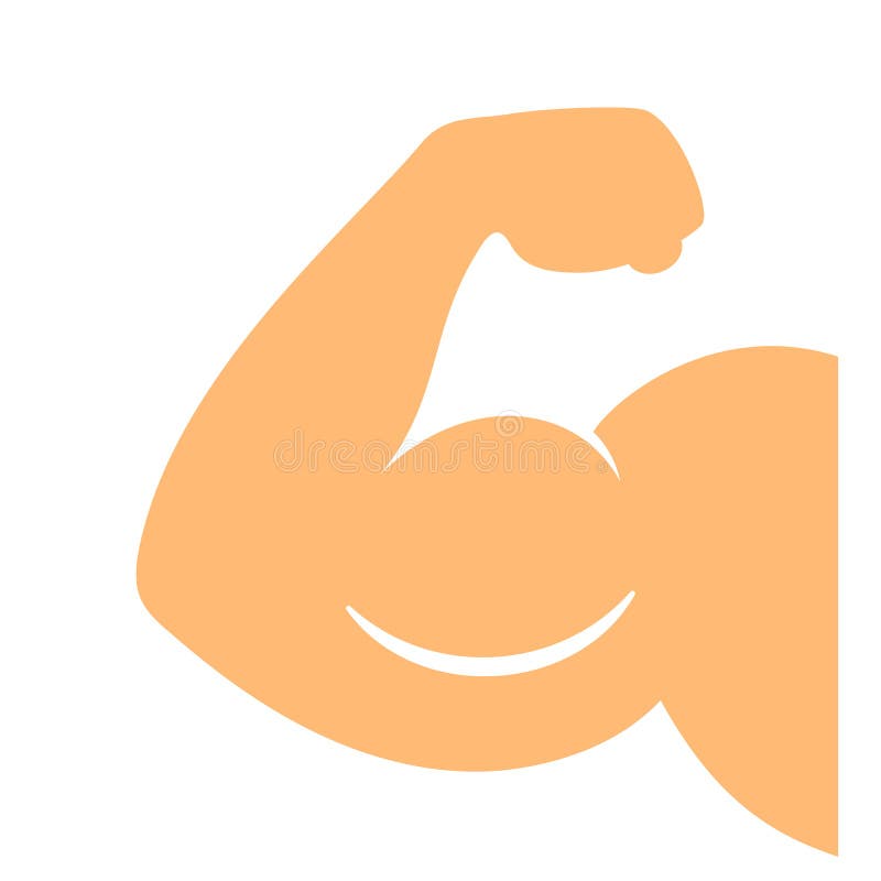 Muscle Hand with Weights Line and Solid Icon. Sport Muscular Arm ...